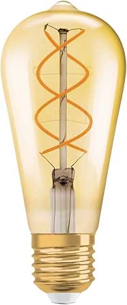 Osram LED Vintage 1906 Lampe, Sockel E27, Warm White, 2000 K, 4 W, Ersatz für 25-W-Glühbirne ...