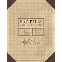 Map Paper: Quad Ruled Book for Map Making : RPG Masters: Amazon.it: Libri
