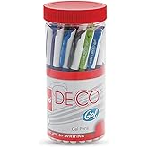 BiC Cello Mood Gel Pen Set|Pack Of 25 Gel Pens|19 Blue,4 Black&2 Red ...
