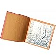 SIM GOLD LEAF 10 feuilles d'argent pur ALIMENTAIRE 100% COMESTIBLE 40mm ...