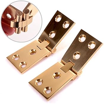 Pair of Heavy Duty Solid Brass Counterflap Hinges 32mm Bar Counter Top ...