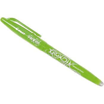 Pilot - 1 Stylo Frixion Ball - Encre effaçable - Couleur Vert Claire ...