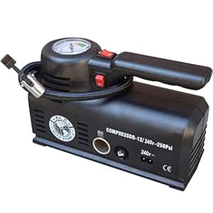 P.I. Auto Store Tyre Inflator - YS-205.2 - Dual Power 12V DC (car) 240V ...