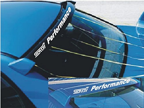 Buy SUB IMPREZA WRX STI REAR TOP VANE WINDOW SPOILER STICKER STI ...