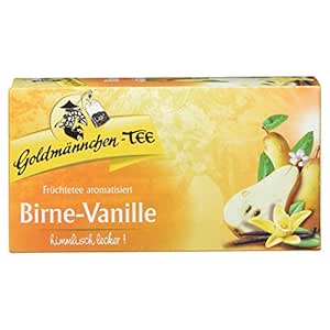 Goldmännchen Tee Birne-Vanille, 20 Teebeutel, 3er Pack (3 x 50 g ...