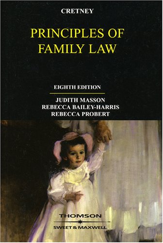Cretney's Principles of Family Law: Amazon.co.uk: Judith Masson ...