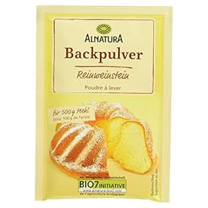 Alnatura Bio Reinweinstein Backpulver 4er Packung, 68 g: Amazon.de ...