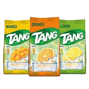 Cadbury Tang Instant Drink Mix, 1500 gm Combo (Orange + Lemon + Mango ...