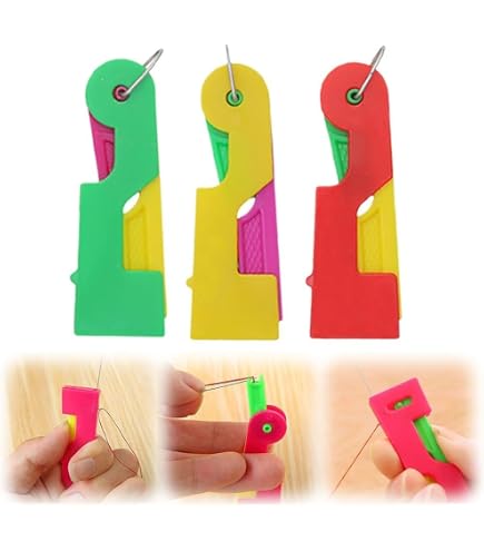 Threading Tool 2 In 1 Needle Threader Seam Ripper, 2025 New Retractable ...