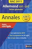 Allemand LV1 - LV2 Séries générales : Sujets corrigés - Medium [PDF] Download