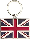 Union Jack Keyring - British Flag Metal Shaped Union Jack Flag, London ...
