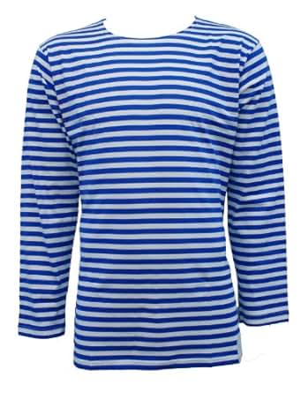 Russian Telnyashka Striped Sailors's / Navy's T-Shirt: Amazon.co.uk ...