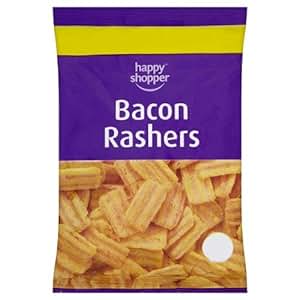 HS Bacon Rashers Happy Shopper Crisps Snacks Bag Packet 75g - Pack of ...