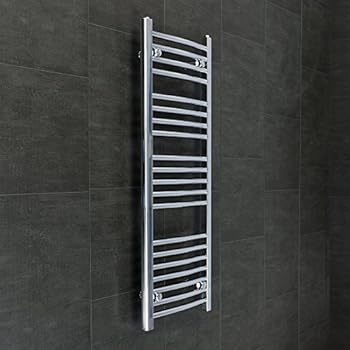 350 mm wide 1000 mm high Chrome Heated Towel Rails Bathroom Radiator ...