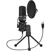Uhuru UM-SF777 USB Condenser Gaming Microphone, Computer Mic Kit for ...