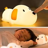 Myratts Led Cute Dog Night Light, Dimmable Nursery Puppy Kawaii Lamps ...
