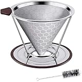 E-PRANCE Permanenter Kaffeefilter Wiederverwendbare Handfilter aus ...