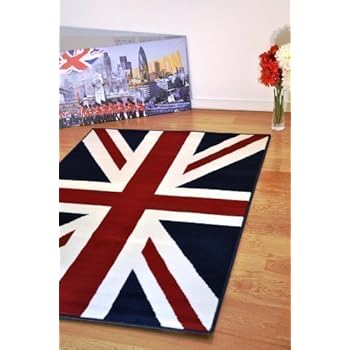 Buckingham Union Jack Rugs 120 x 160cm: Amazon.co.uk: Kitchen & Home