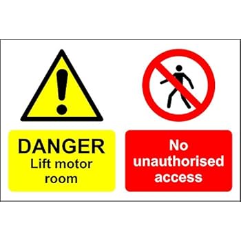 Danger lifting in progress. No unauthorised persons beyond this point ...