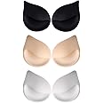 3 Pairs Breathable Bra Pads, Waterdrop Shaped Chest Pad, Silicone Bra ...