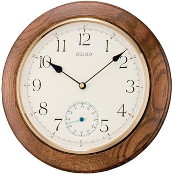 Deluxe Wooden Radio Controlled Seiko Wall Clock: Amazon.co.uk: Kitchen ...