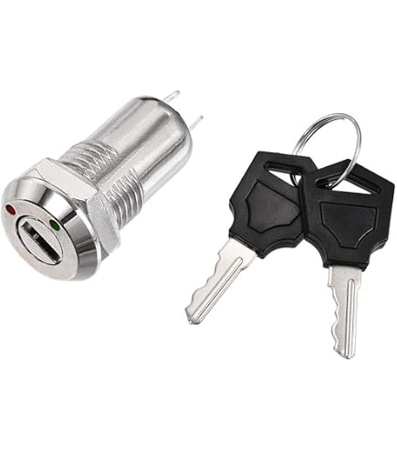 Electric Key Lock On/Off Metal Security Key Switch Lock - 2 Position ...