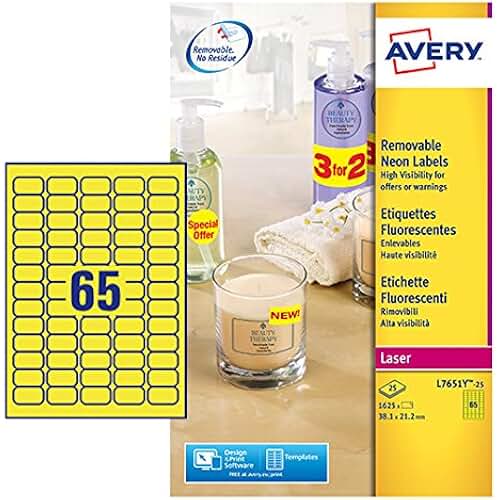 Amazon.co.uk: avery labels 65 per sheet