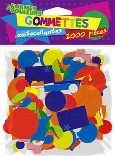 Gommettes Maternelle Formes et Couleurs 1000 Pieces : Cerise bleue ...