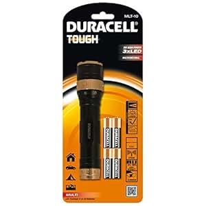 Duracell Tough Multi-Beam 3 LED Torch with 4 AA Batteries - MLT-10 ...