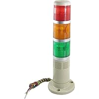 Hanutech 3 Tier Multi-Volt Industrial LED Signal Tower Lamp Light ...
