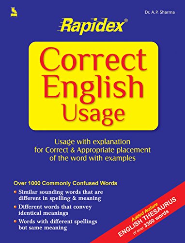 Buy RAPIDEX CORRECT ENGLISH USAGE Book Online at Low Prices in India ...
