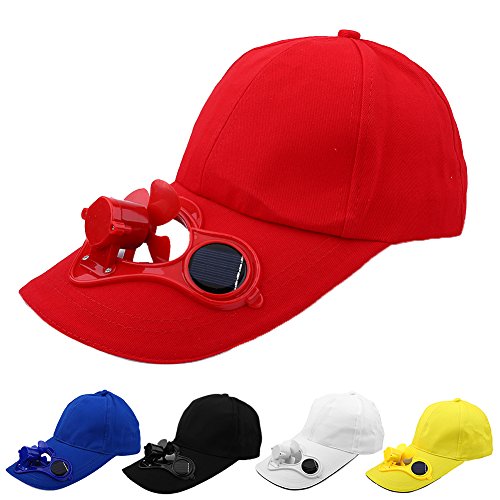 Yosoo Summer Outdoor Solar Power Fan Hat Cap Cooling Cool Fan Hat Air ...