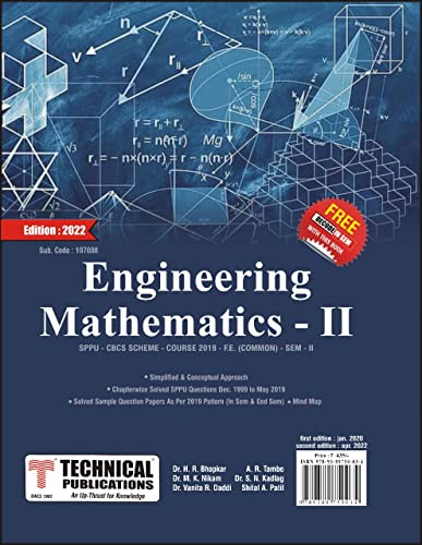 Buy Engineering Mathematics - II for SPPU 19 Course (FE - II - Common ...