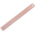 Fafalloagrron Ruler Vintage Copper Brass Ruler Bookmark Label Book Mark ...