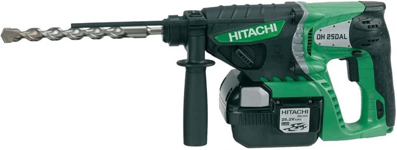 Hitachi DH 25 DAL Marteau perforateur/burineur sans fil SDS-Plus Batterie Li-Ion 25,2 V / 3 Ah ...