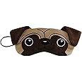 Pug Dog Plush Comfortable Sleep Eye Mask : Amazon.es: Belleza