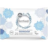 Femfresh Intimate Wipes - Flushable & Biodegradable Disposable Feminine ...