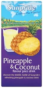 Sunpride Pineapple and Coconut Juice Drink 1 Litre (Pack of 12): Amazon ...