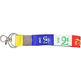 Faynci Fabric Tibetan Ladakh Prayer Hook Key Chain for Bike Lover ...