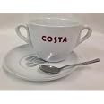 Costa Large Cup Double Handle With Saucer And Spoon 568ml 20oz Massimo ...