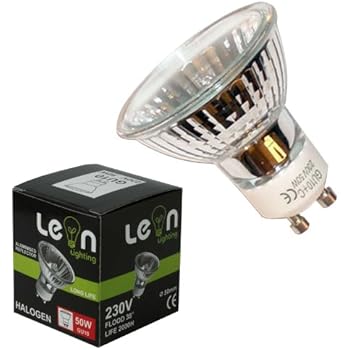 10 x GU10 50w Halogen Bulbs 230-240v Lightbulbs: Amazon.co.uk: DIY & Tools