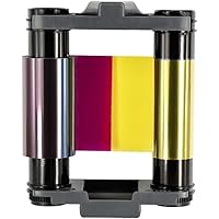 CBGR0100C YMCKO Ribbon Full Color Ribbon for Evolis Badgy 100 Badgy 200 ...