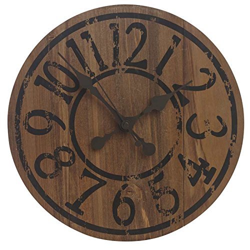 forestfox Garden Saloon Clock. Old Style Effect. Worn Vintage Print ...