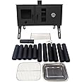 Outbacker Firebox Range Oven Portable Tent Stove & Complete 2.66m Flue ...