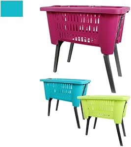 Laundry Basket With Folding Legs Wash Hamper Storage Washing Bin ...