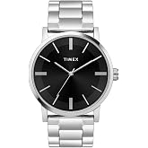 Buy TIMEX Analog Watch for Man with White Round Dial & Silver Stainless ...