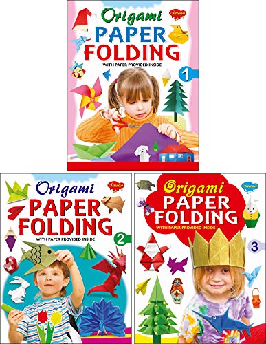 Buy Set of 3 Origami Books (Orgami Paper Folding-1, 2, 3) Book Online ...