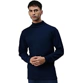 Buy AMUL BODYWARMER Men's High Neck Full Sleeves Black and Blue Top ...