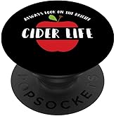 The Bright Cider Life Happy Optimism Apple Cider Pun T-Shirt : Amazon ...