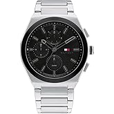 Tommy Hilfiger Men's Black Dial Silicone Band Watch - 1791195: Buy ...